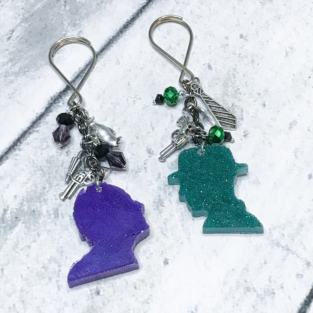 Penguin or Riddler Silhouette Key Chains - Etsy