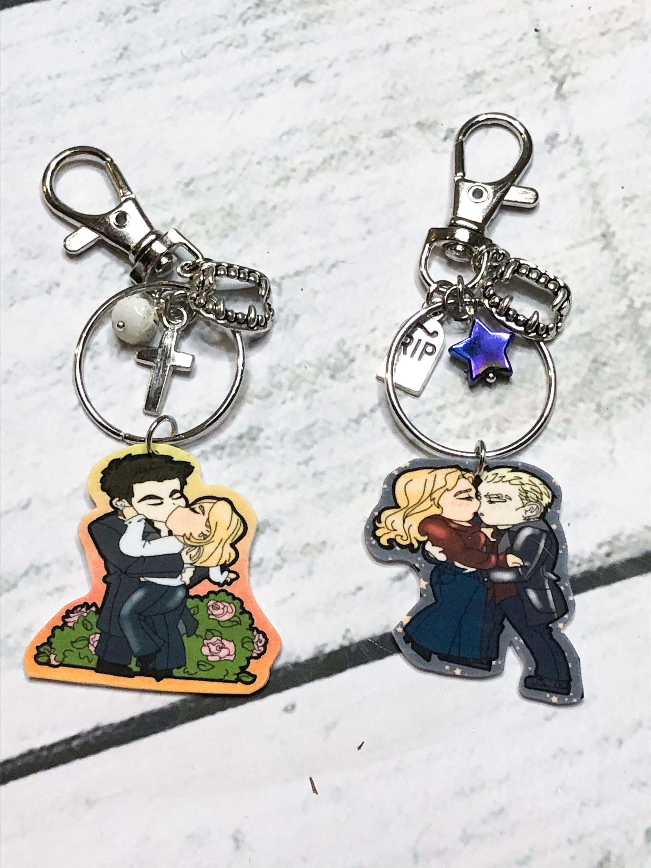 Buffy Couple Chibi Key Chain's - Etsy