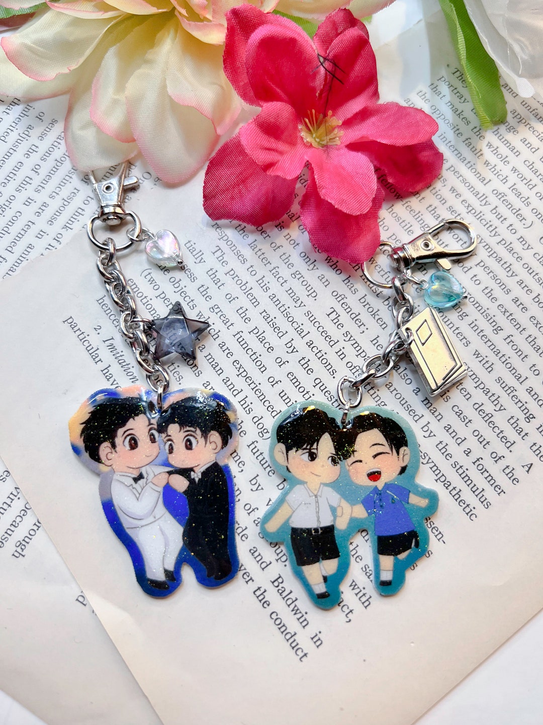 My School President Tinn and Gun Key Chains - Etsy