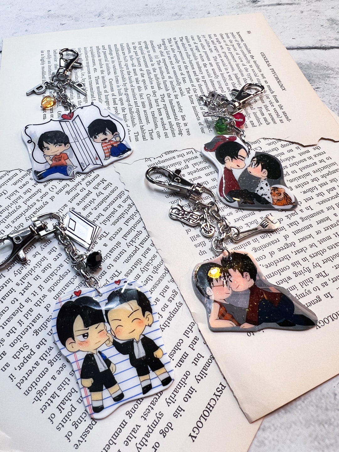 Thai Drama BL Couple Key Chain - Etsy