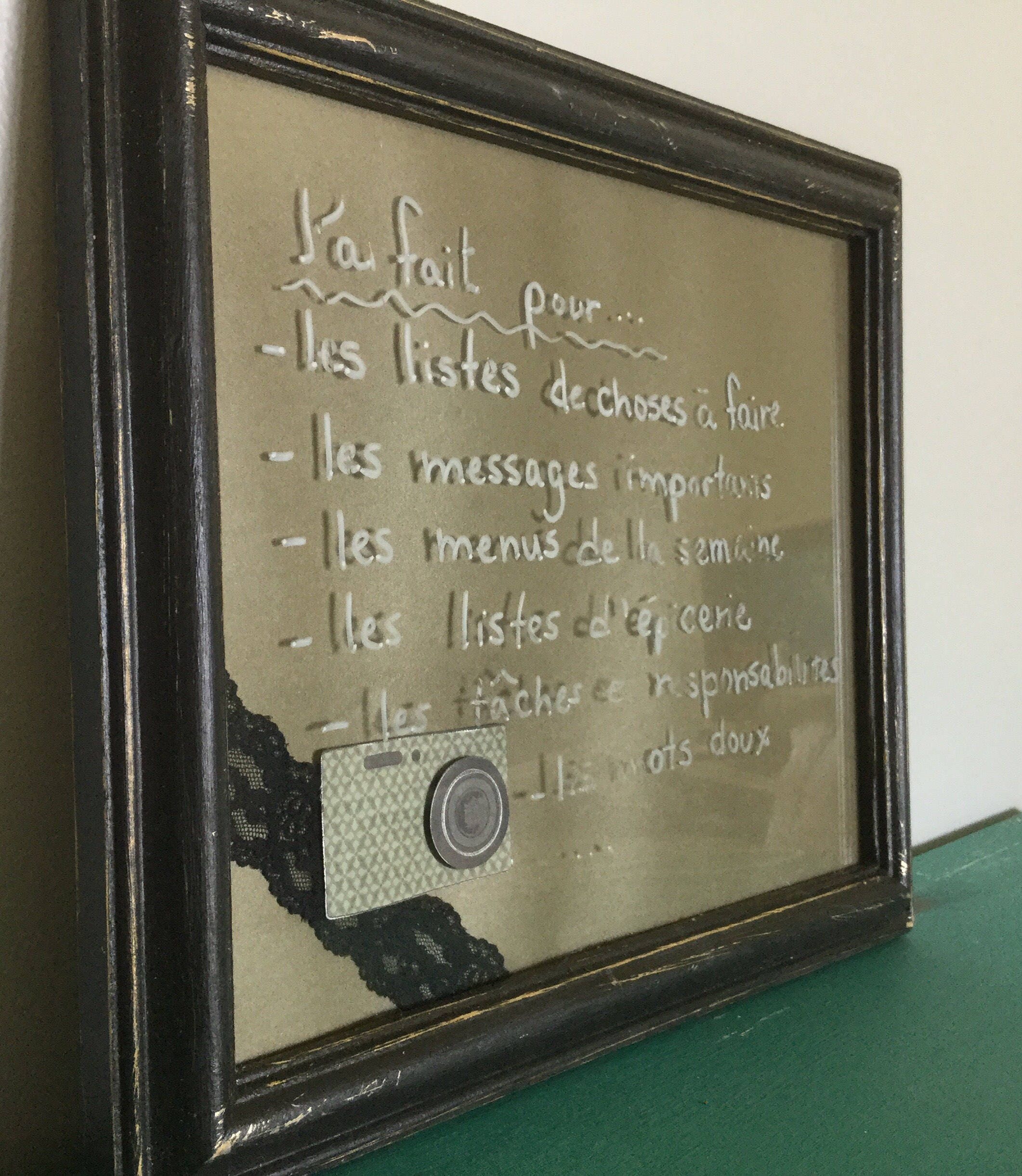 Élégant tableau d'affichage babillard pour écrire sur | Etsy