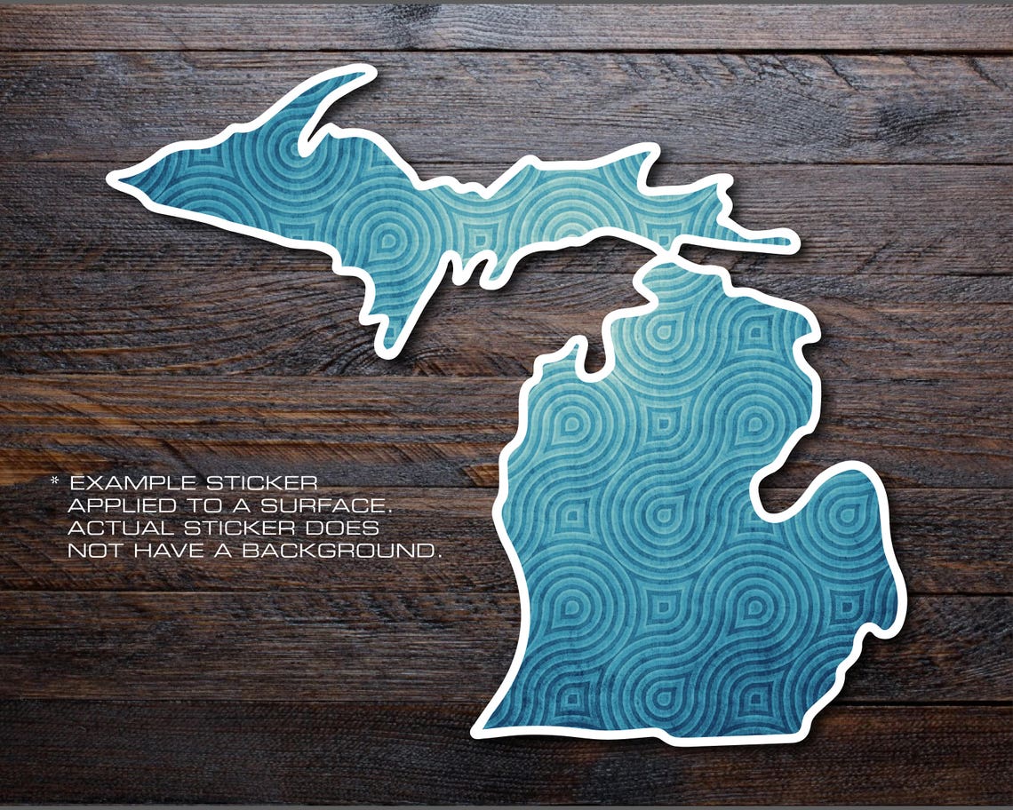 Michigan Mitten Vinyl Decal Sticker A39 - Etsy