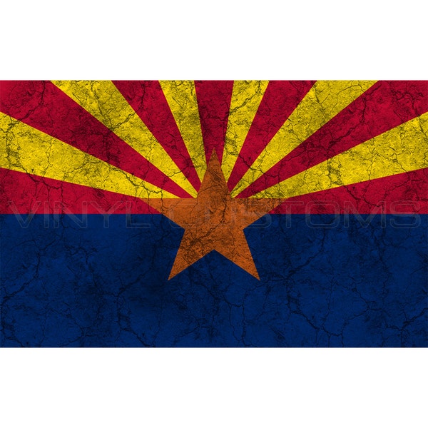 Arizona Flag Car Decal - Etsy