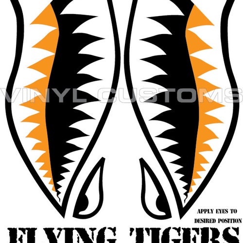 Flying Tigers Roundel AVG Vinyl Decal Sticker - Etsy