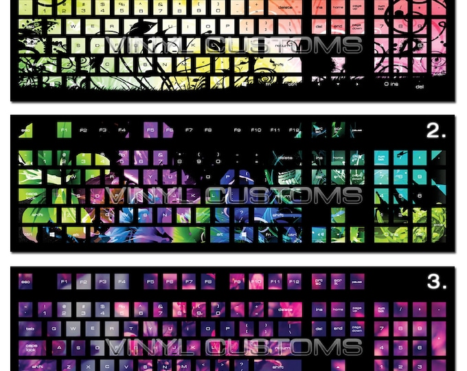 PC Mechanical Keyboard Cherry MX Keycaps Vinyl Decal Sticker Skin - 015 ...