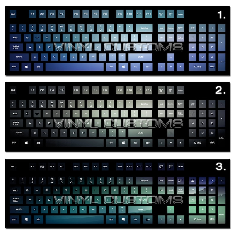 Mechanical Keyboard Cherry MX Keycaps PC Vinyl Decals Skin | Etsy