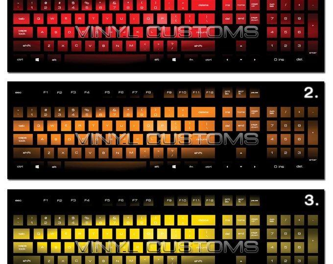 Mechanical Keyboard Cherry MX Keycaps PC Vinyl Decals Skin - Etsy