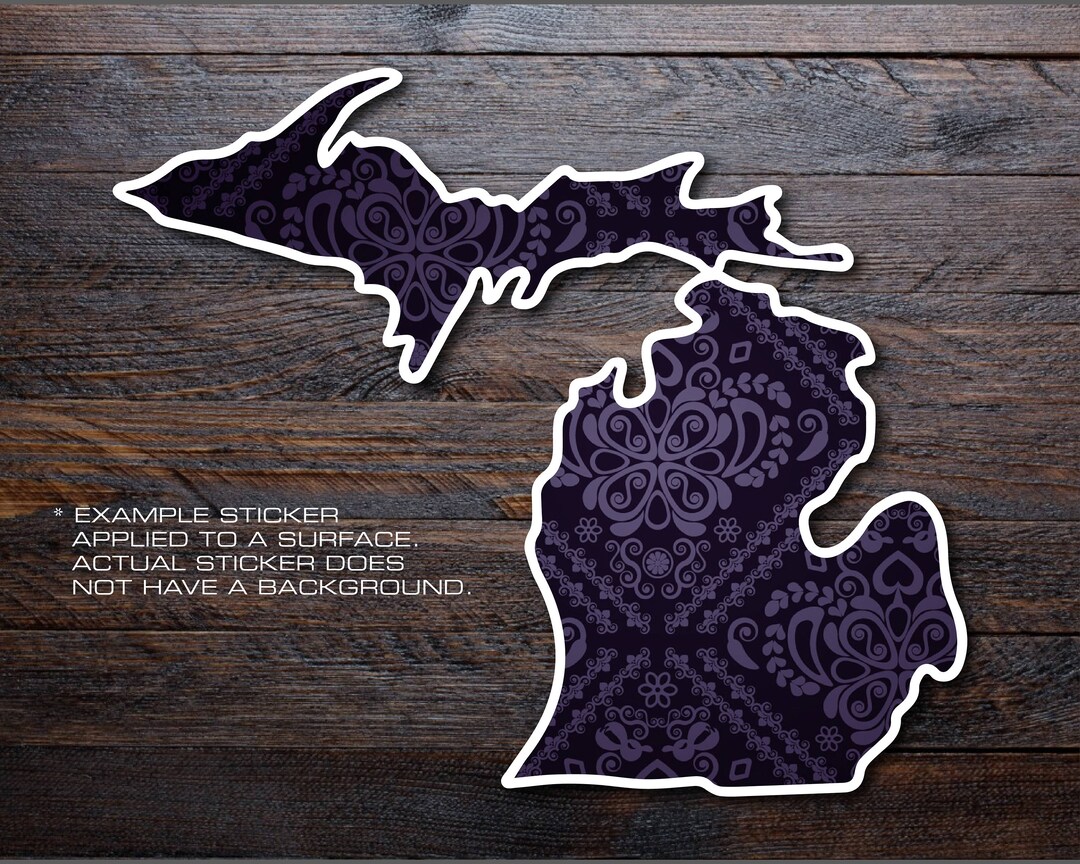 Michigan Mitten Vinyl Decal Sticker A36 - Etsy