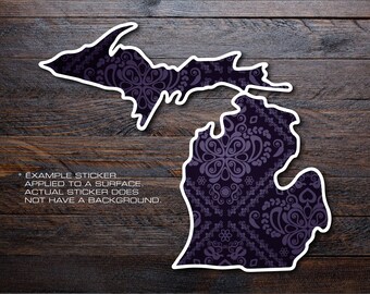 Michigan Mitten Vinyl Decal Sticker A4 | Etsy