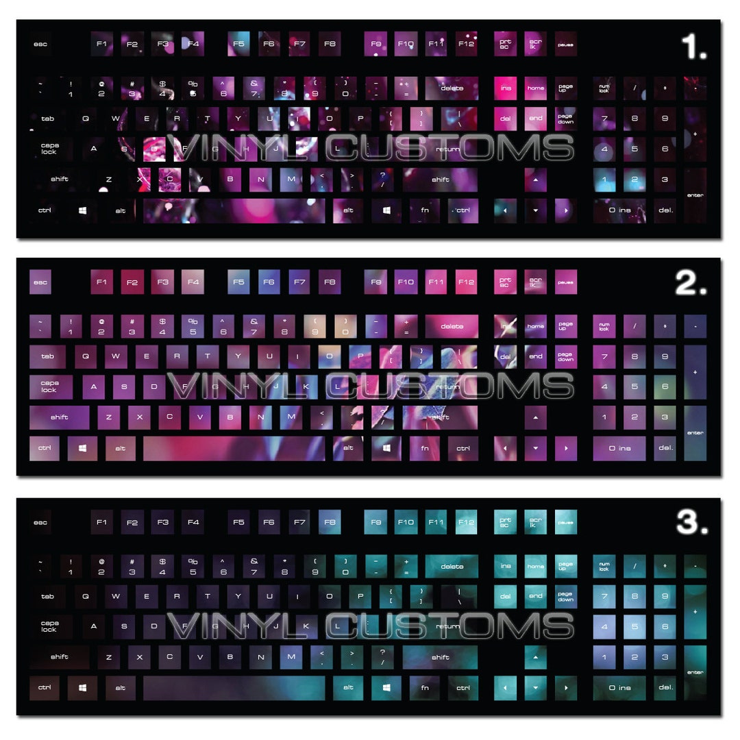 Mechanical Keyboard Cherry MX Keycaps PC Vinyl Decals Skin - A01 - Etsy