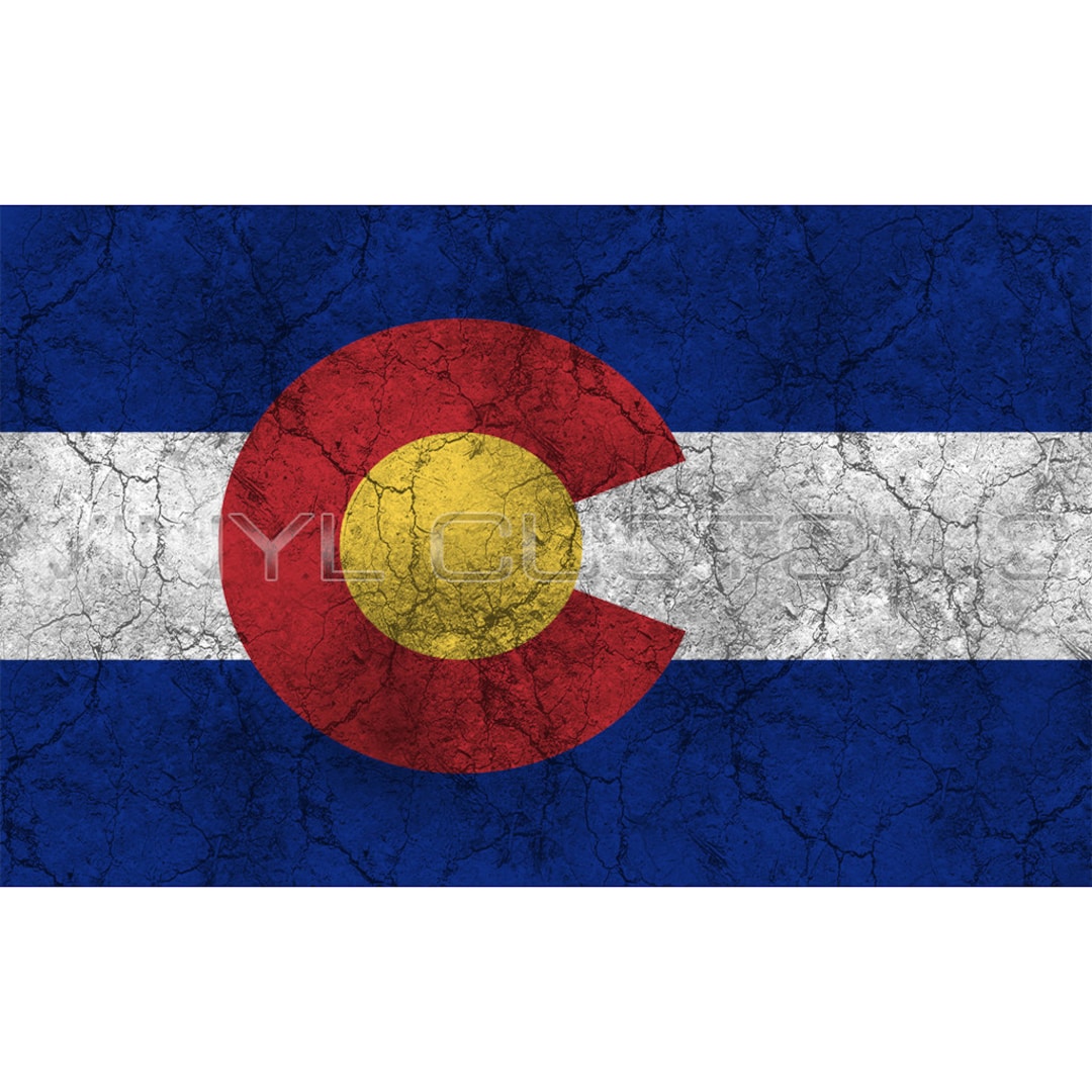 Colorado Flag Vinyl Decal Sticker - Etsy