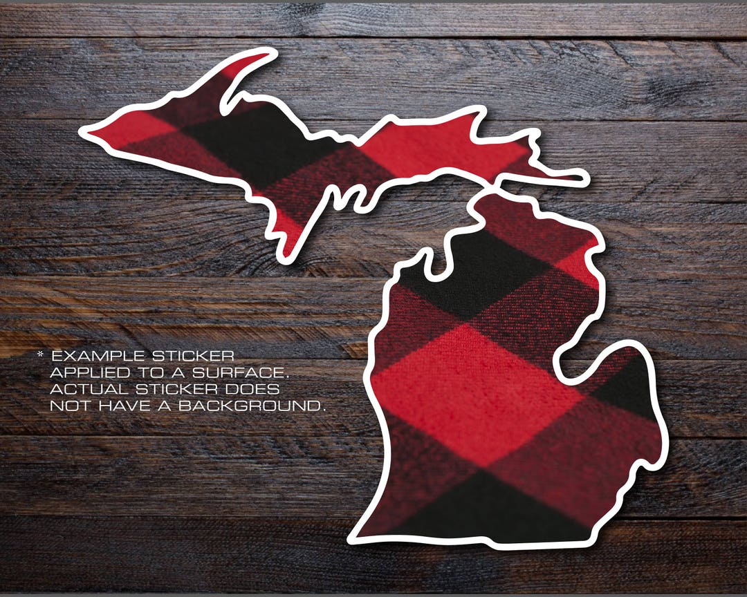 Michigan Mitten Vinyl Decal Sticker A24 - Etsy