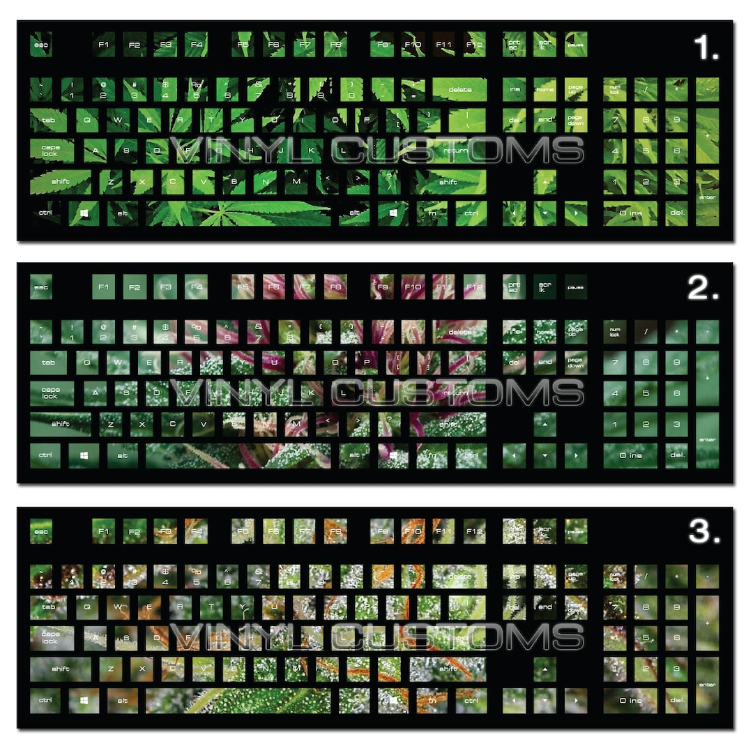 Mechanical Keyboard Vinyl Decal Kit Cherry MX Keycaps PC Vinyl Decals ...
