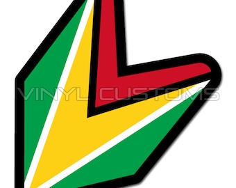 India Flag Wakaba Leaf Decal Sticker JDM | Etsy