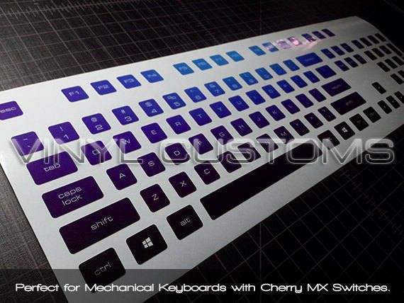 PC Keyboard Stickers for Mechanical Keyboard Keycaps Large Letters ...