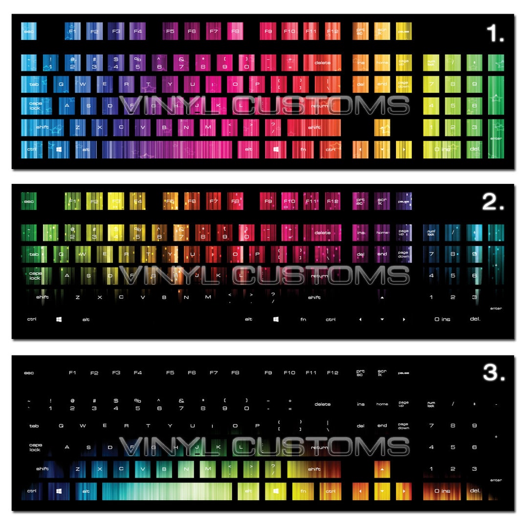 Mechanical Keyboard Cherry MX Keycaps PC Vinyl Decals Skin - 011 ...