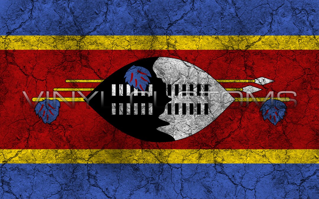 Swaziland Flag Worn Distressed Vintage Vinyl Decal Sticker - Etsy