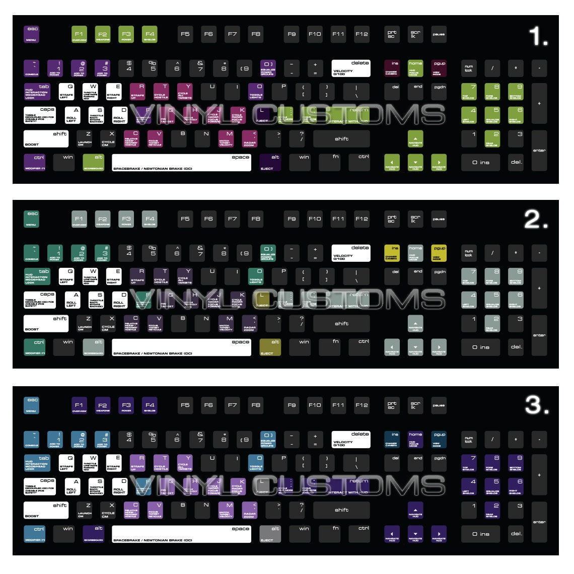Star Citizen Keyboard Shortcut Skin Vinyl Decal Sticker PC - Etsy