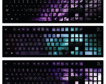 Mechanical Keyboard Vinyl Decal Kit Cherry MX Keycaps PC Vinyl | Etsy