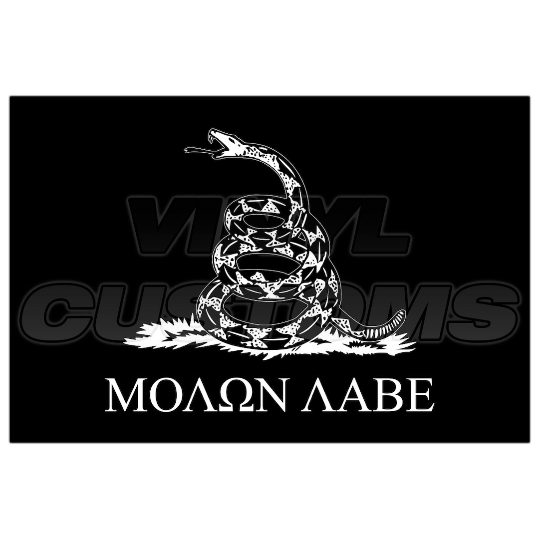 Molon Labe Vinyl Decal Sticker Gadsden Flag Tactical Subdued - Etsy