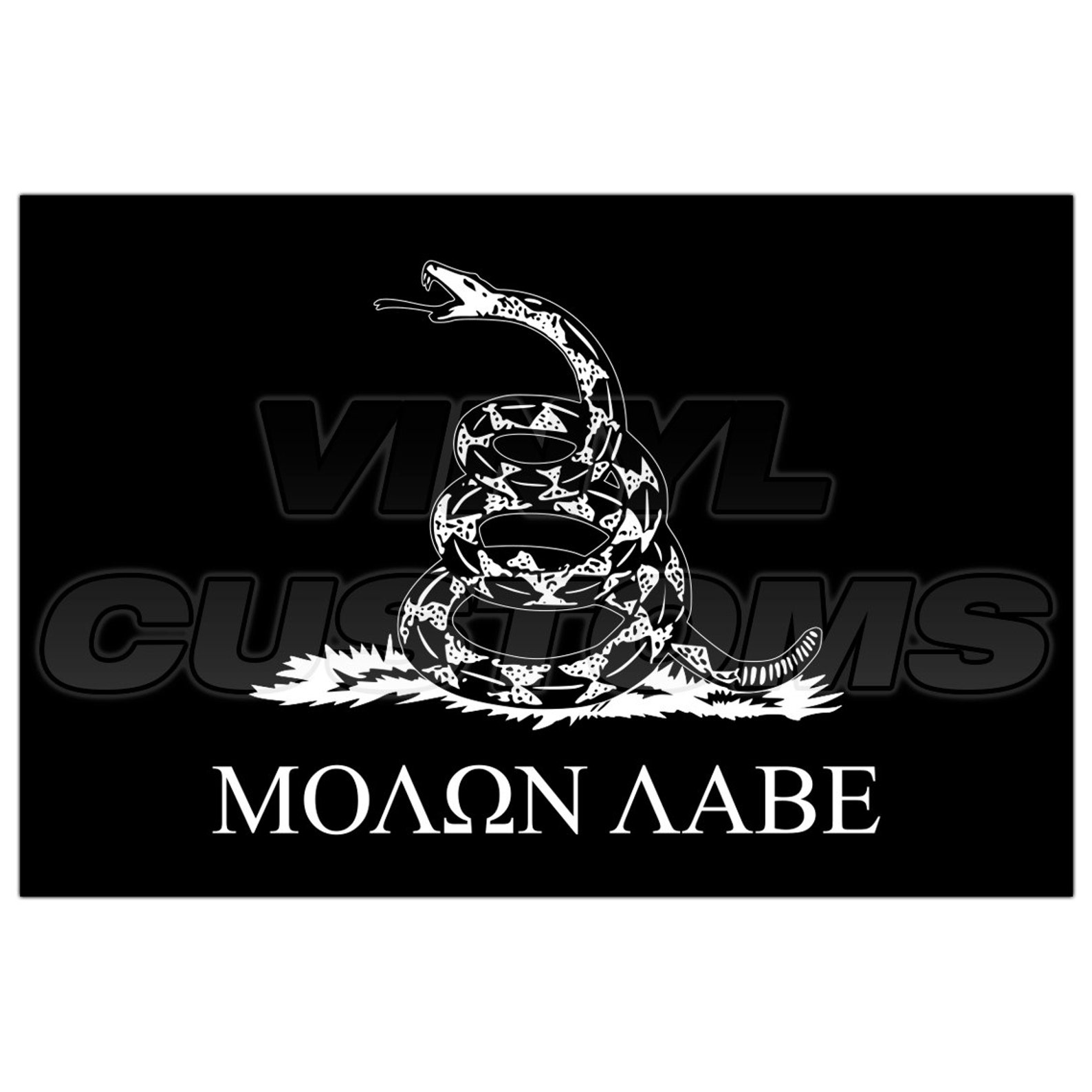 Molon Labe Vinyl Decal Sticker Gadsden Flag Tactical Subdued - Etsy