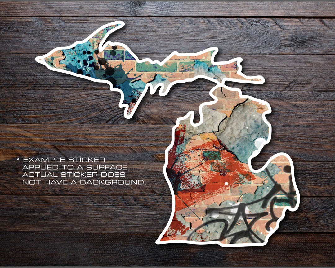 Michigan Mitten Vinyl Decal Sticker A19 - Etsy