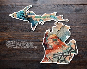 Michigan Mitten Vinyl Decal Sticker A14 - Etsy
