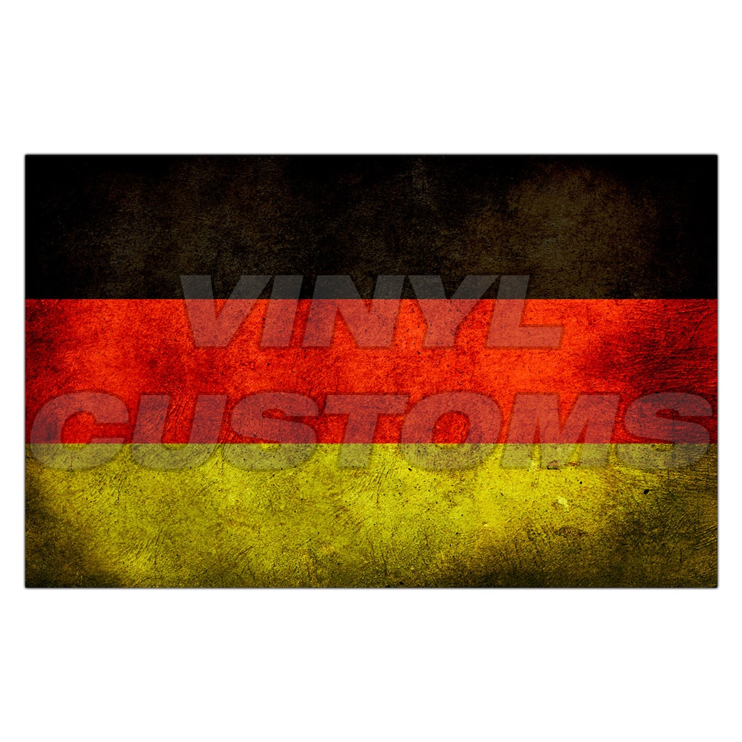 German Flag Vinyl Decal Sticker - Etsy
