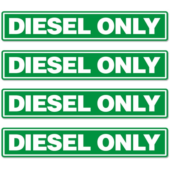 Diesel Only Vinyl Decal Sticker | Etsy