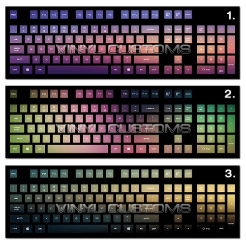 Mechanical Keyboard Cherry MX Keycaps PC Vinyl Decals Skin - Etsy