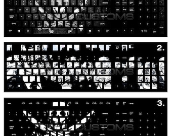 Mechanical Keyboard Vinyl Decal Kit Cherry MX Keycaps PC Vinyl | Etsy