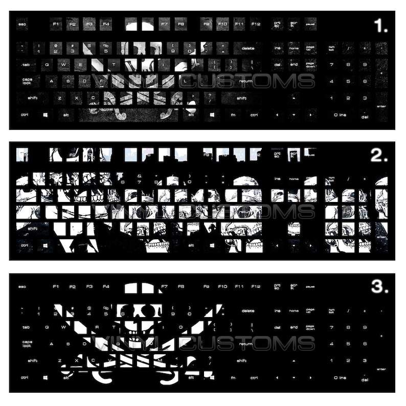 Mechanical Keyboard Vinyl Decal Kit Cherry MX Keycaps PC Vinyl | Etsy