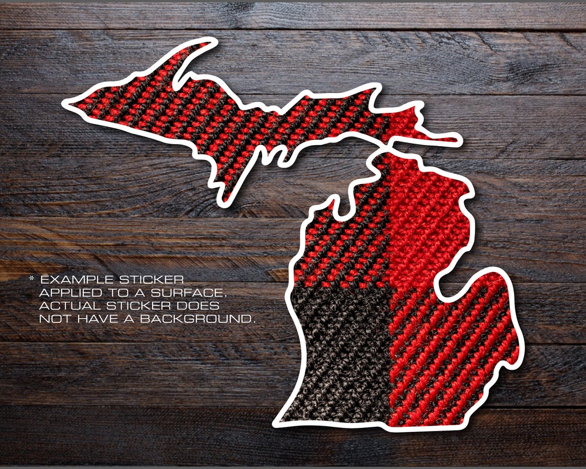 Michigan Mitten Vinyl Decal Sticker A23 - Etsy