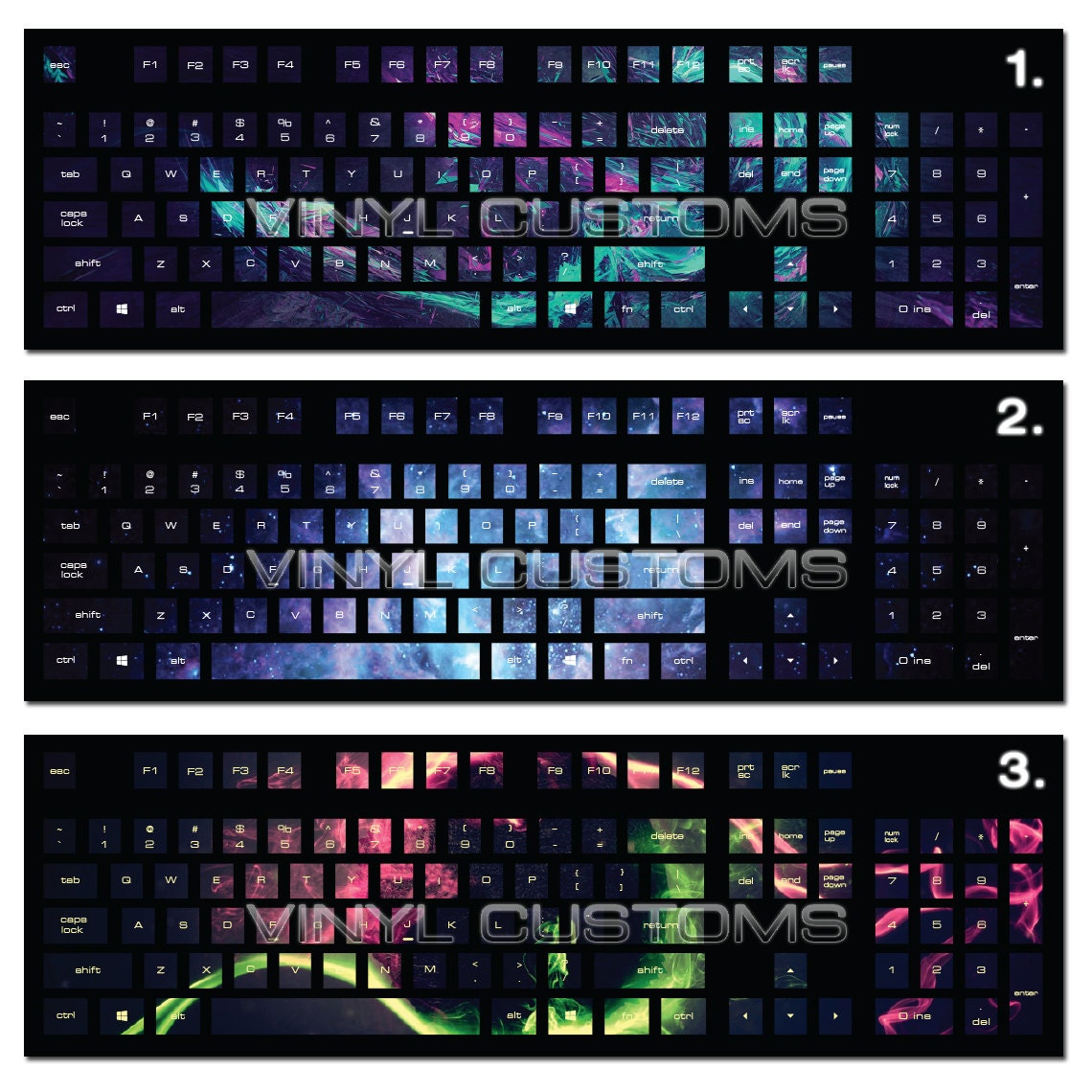 Mechanical Keyboard Vinyl Decal Kit Cherry MX Keycaps PC Vinyl | Etsy