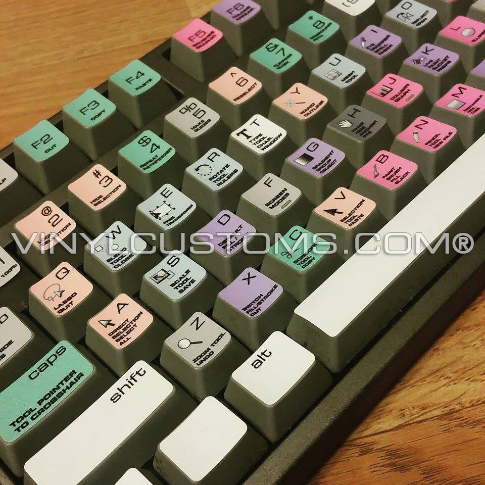 Adobe Illustrator Keyboard Skin Vinyl Decal Stickers - Etsy
