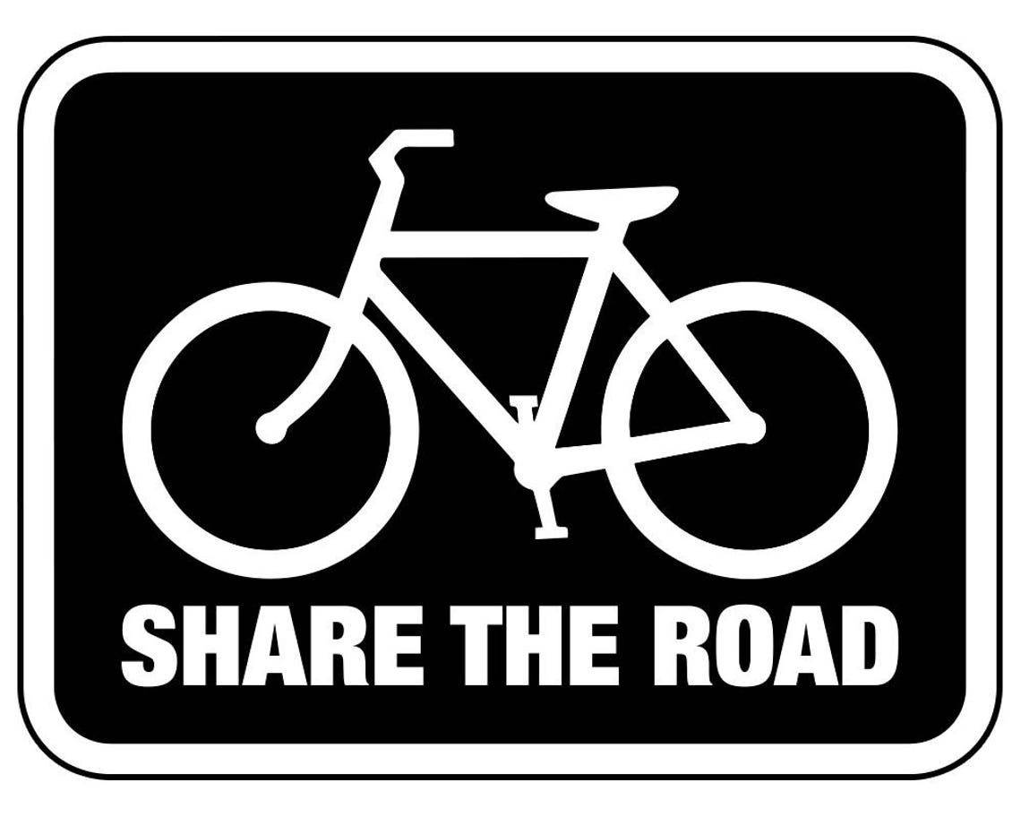 Share the Road Sign Vinyl Decal Sticker - Etsy