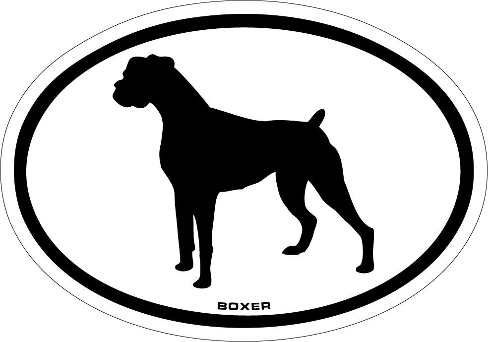 Boxer Vinyl Decal Sticker | Etsy