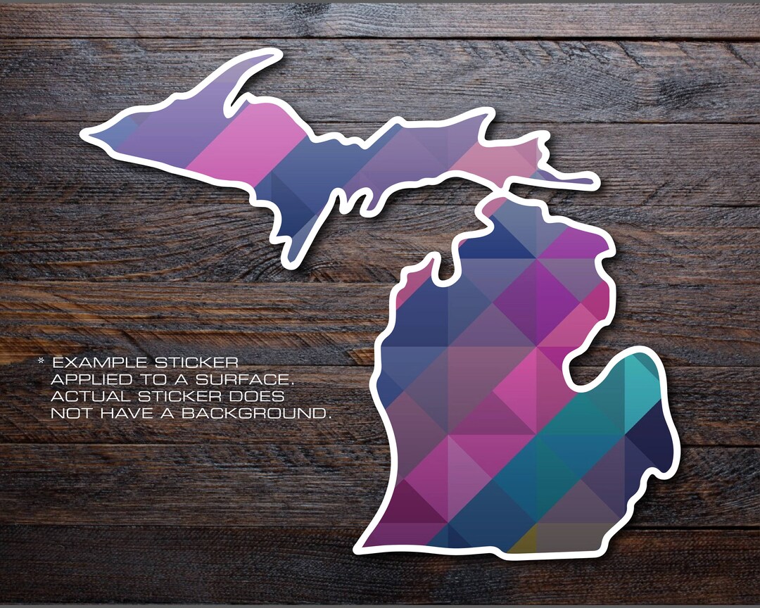 Michigan Mitten Vinyl Decal Sticker A37 - Etsy