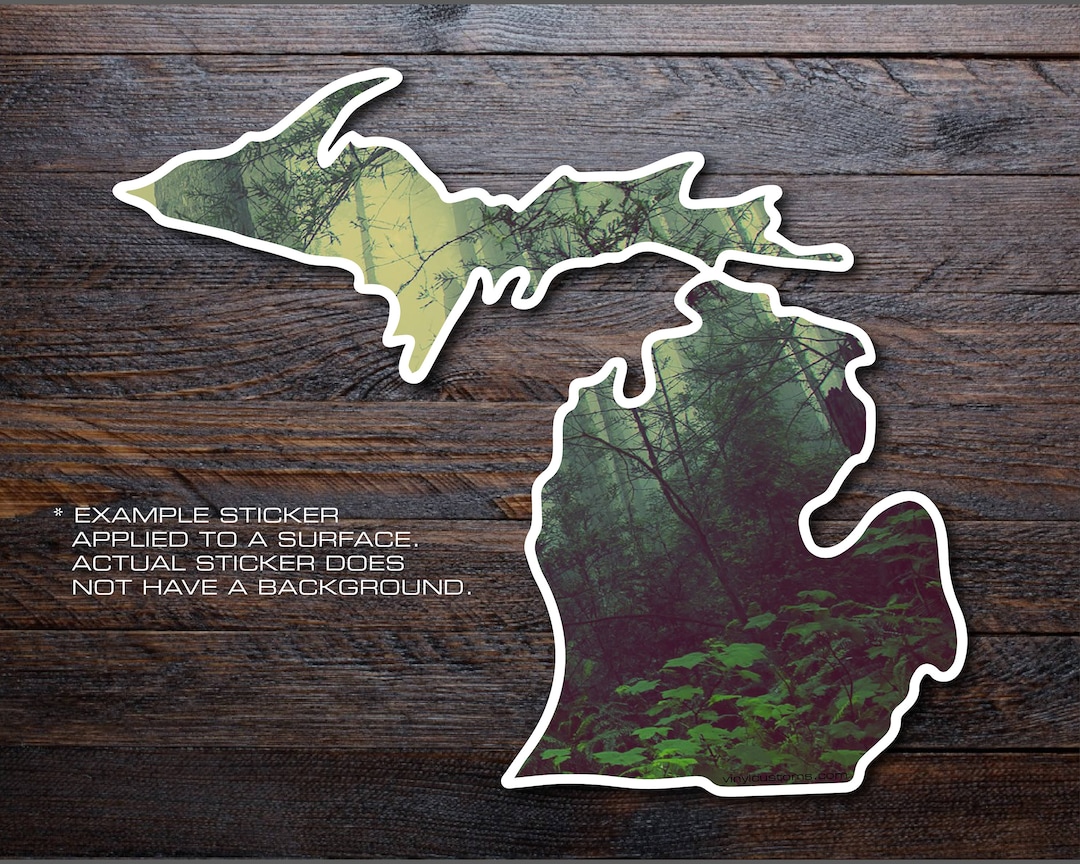 Michigan Mitten Vinyl Decal Sticker A2 - Etsy
