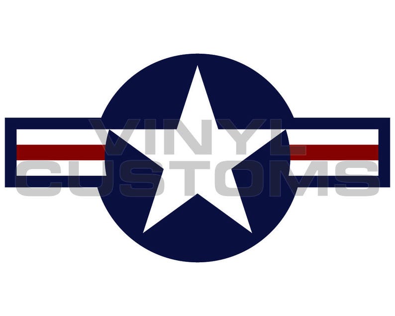 USAF Airforce Roundel Vinyl Decal Sticker - Etsy