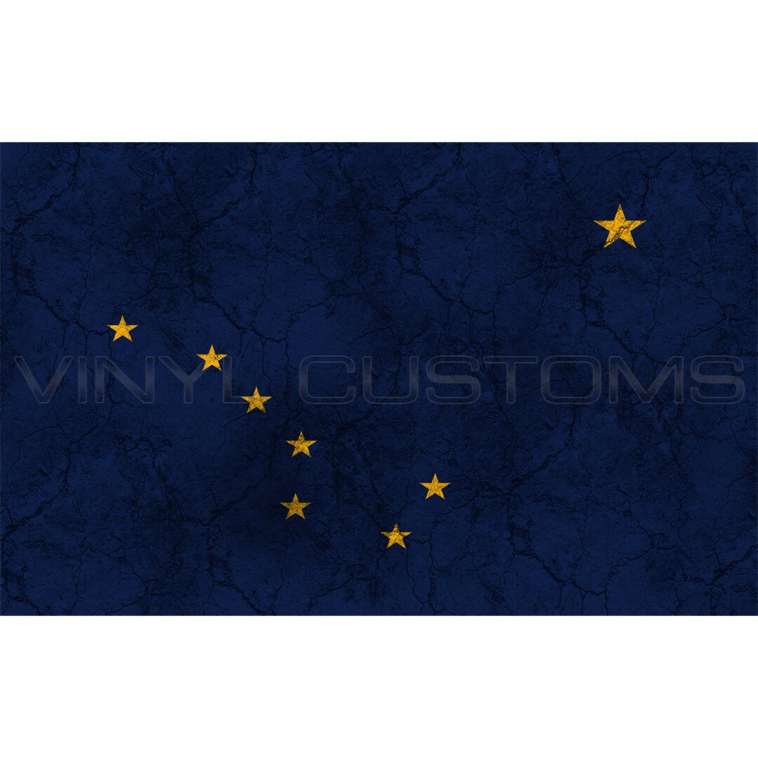 Alaska State Flag Vinyl Decal Sticker - Etsy