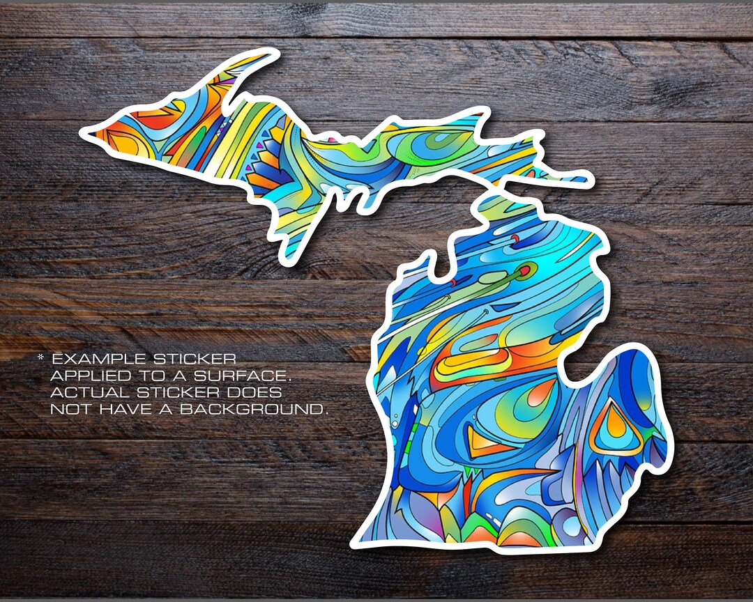 Michigan Mitten Vinyl Decal Sticker A13 - Etsy
