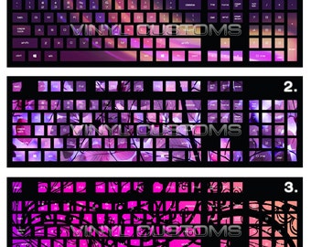 Mechanical Keyboard Vinyl Decal Kit Cherry MX Keycaps PC Vinyl | Etsy