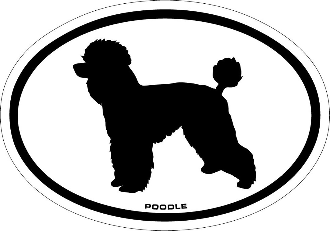 Poodle Vinyl Decal Sticker - Etsy