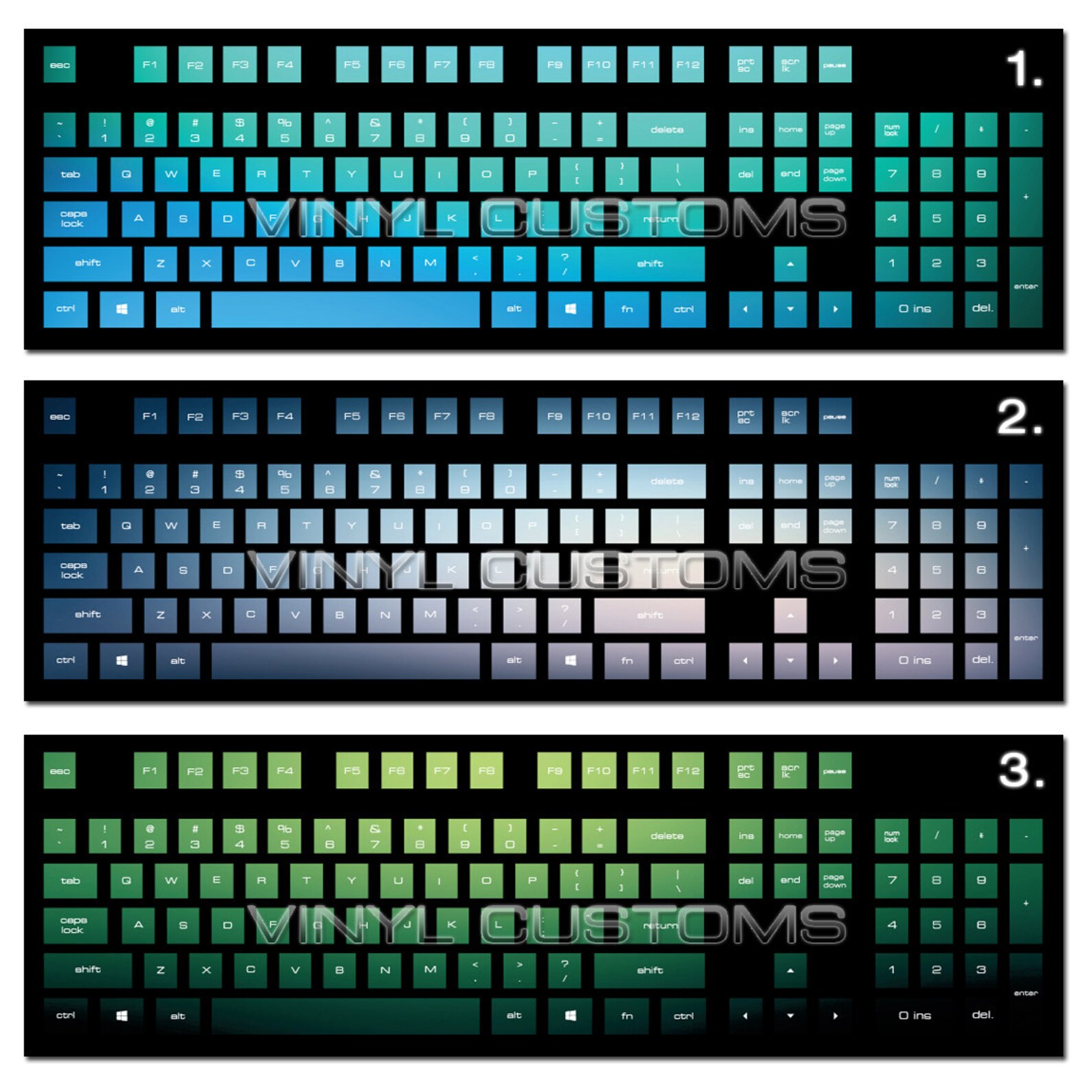 Mechanical Keyboard Cherry MX Keycaps PC Vinyl Decals Skin - Etsy