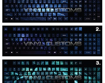 Mechanical Keyboard Vinyl Decal Kit Cherry MX Keycaps PC Vinyl | Etsy