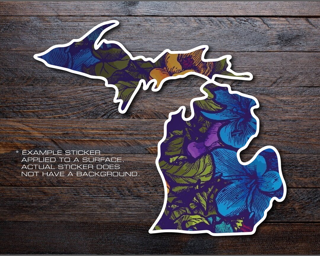 Michigan Mitten Vinyl Decal Sticker A33 - Etsy