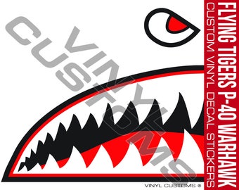 Flying Tigers AVG Vinyl Decal Sticker | Etsy