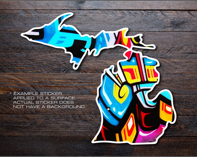 Michigan Mitten Vinyl Decal Sticker A17 | Etsy