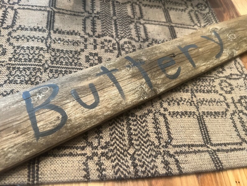 Rustic Prim Buttery Sign . Primitive Kitcheh - Etsy